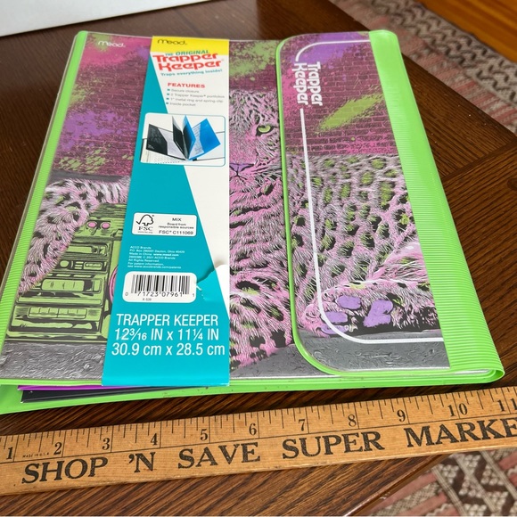 Mead | Office | Trapper Keeper Binder Portfolio Folder Mead Retro Tiger ...